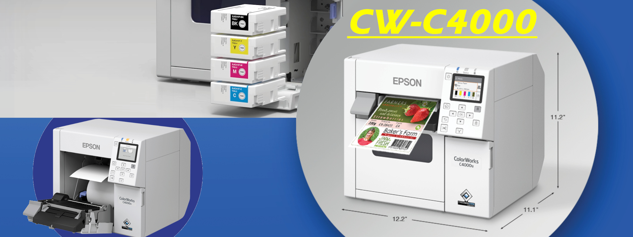 PROMO FM24 BASIC [IIa] per Stampante per Etichette a Colori EPSON CW-C4000e